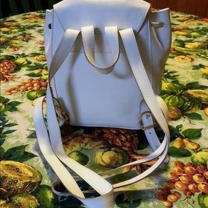 Salvatore Ferragamo | Bags | Salvatore Ferragamo Off White Leather Backpack | Poshmark